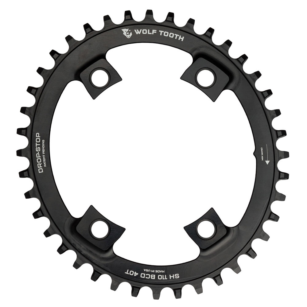Wolf Tooth Oval Drop Stop Road Chainring | Wide Open | Shop Now